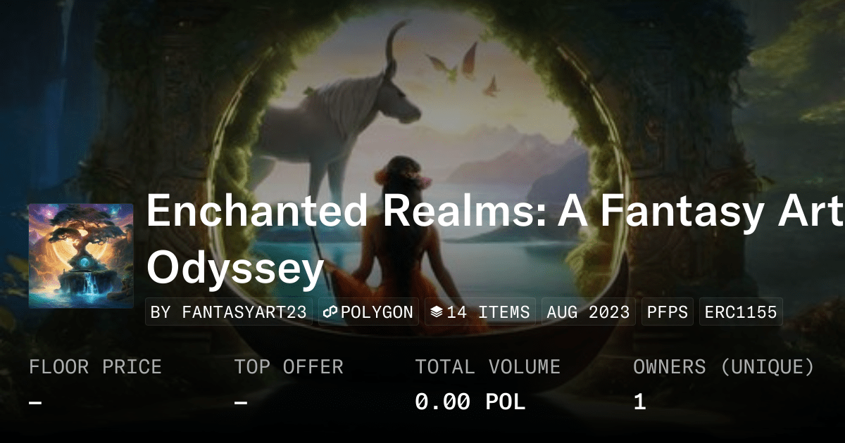 Enchanted Realms A Fantasy Art Odyssey Collection Opensea