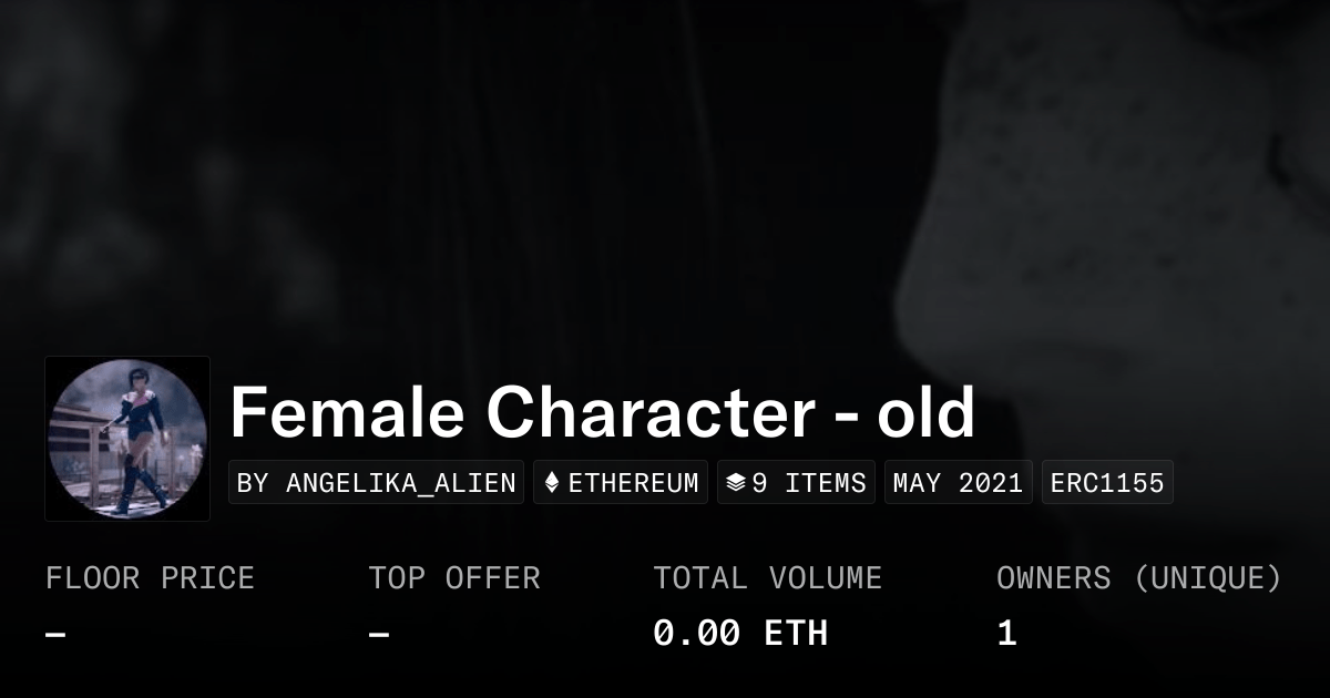 Female Character Old Collection Opensea