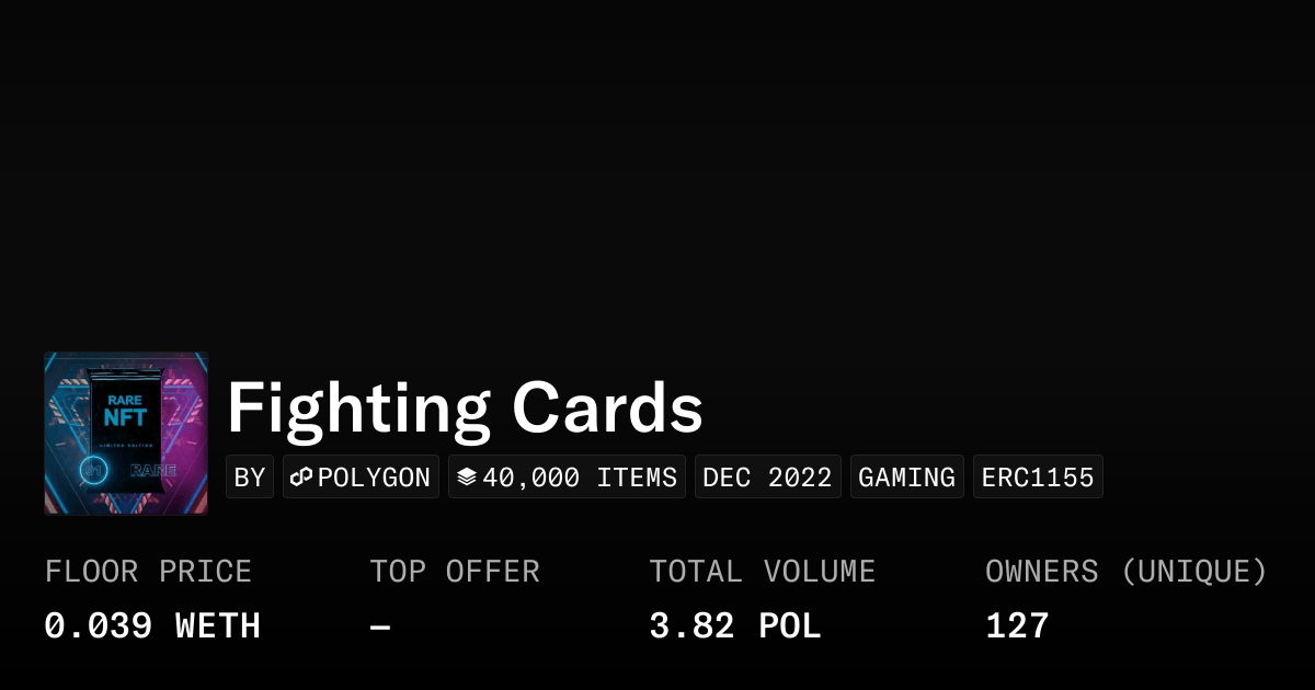 Fighting Cards Collection Opensea