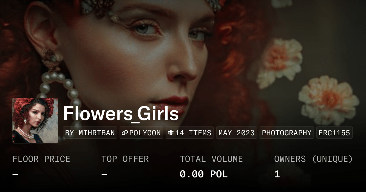 Flowers Girls Collection Opensea