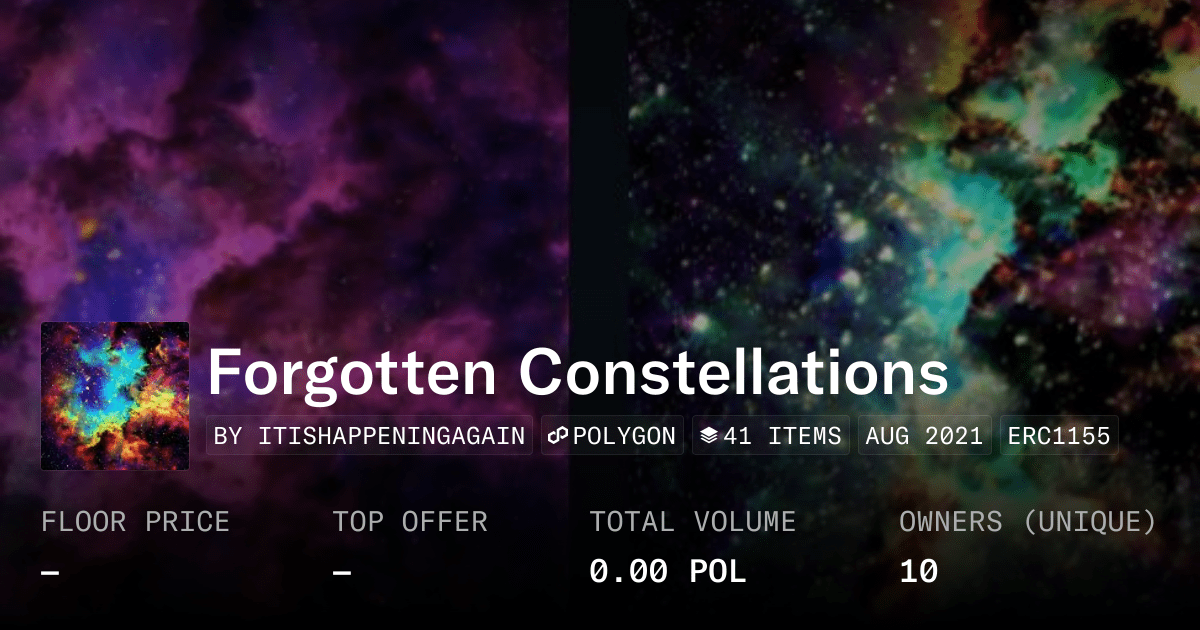 Forgotten Constellations Collection Opensea
