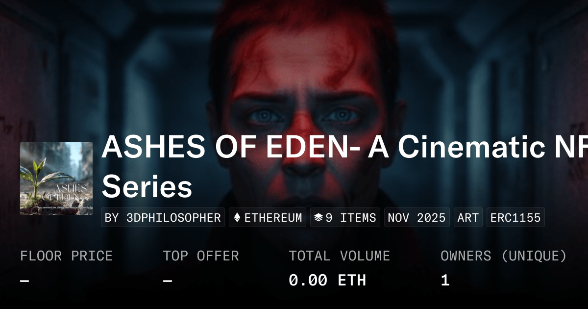 Ashes Of Eden A Cinematic Nft Series Collection Opensea