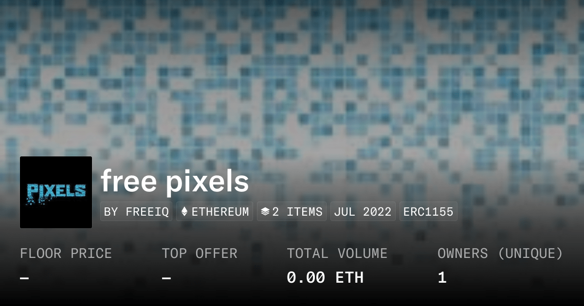 Free Pixels Collection Opensea