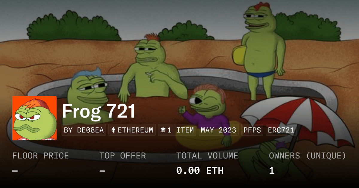 Frog 721 Collection Opensea