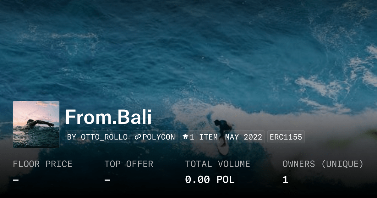 From Bali Collection Opensea