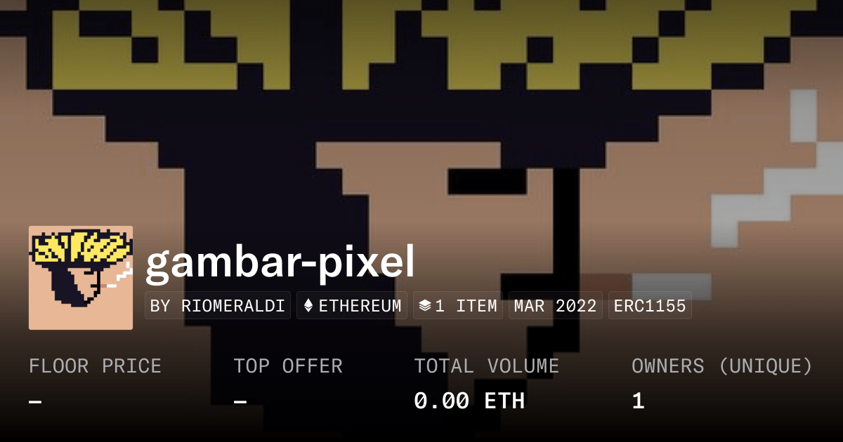 Gambar Pixel Collection Opensea