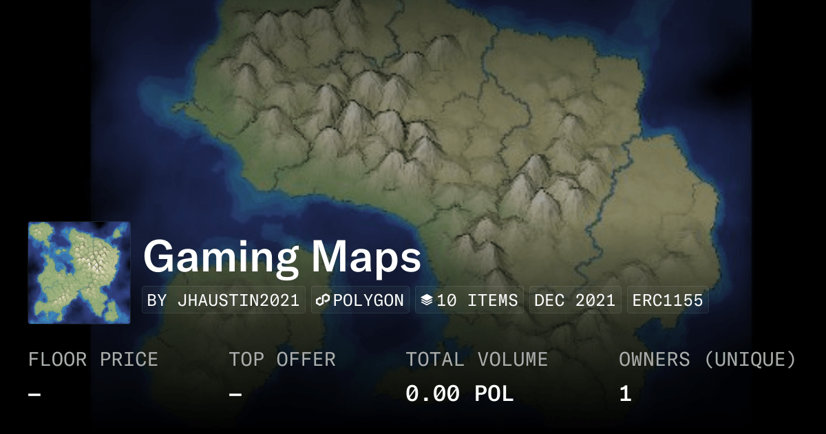 Gaming Maps Collection Opensea