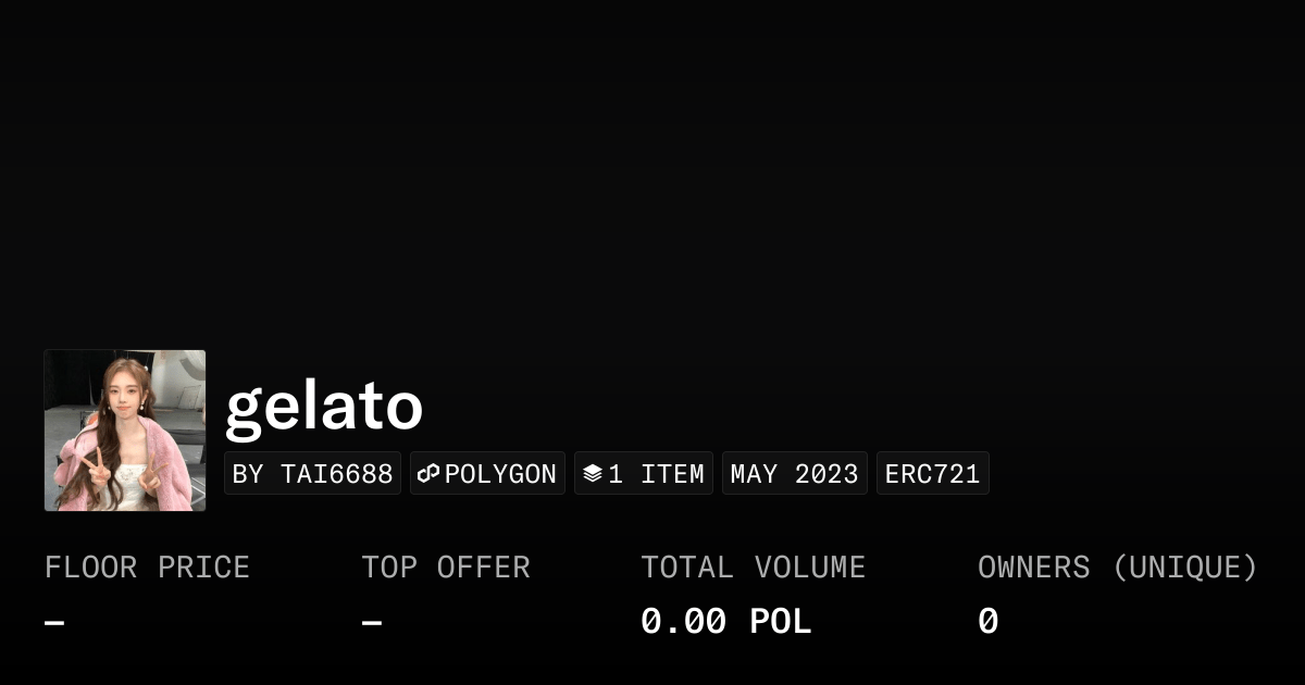 Gelato Collection Opensea