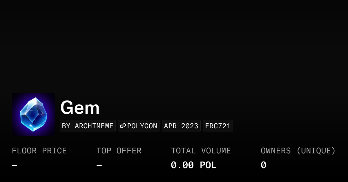 Gem Collection Opensea