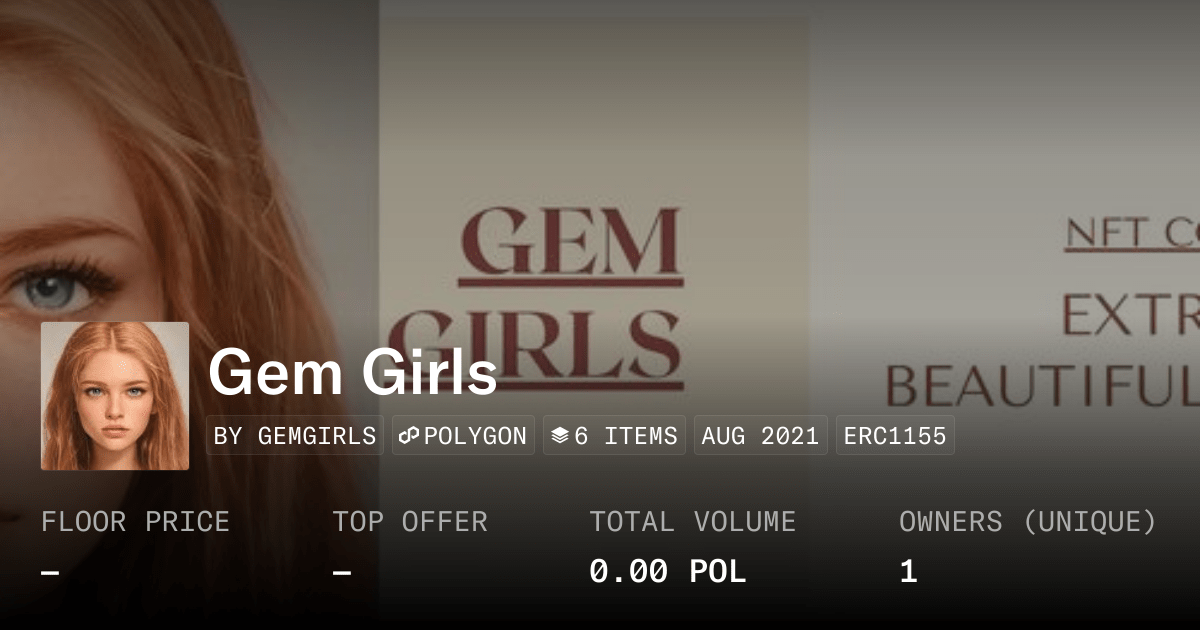 Gem Girls Collection Opensea
