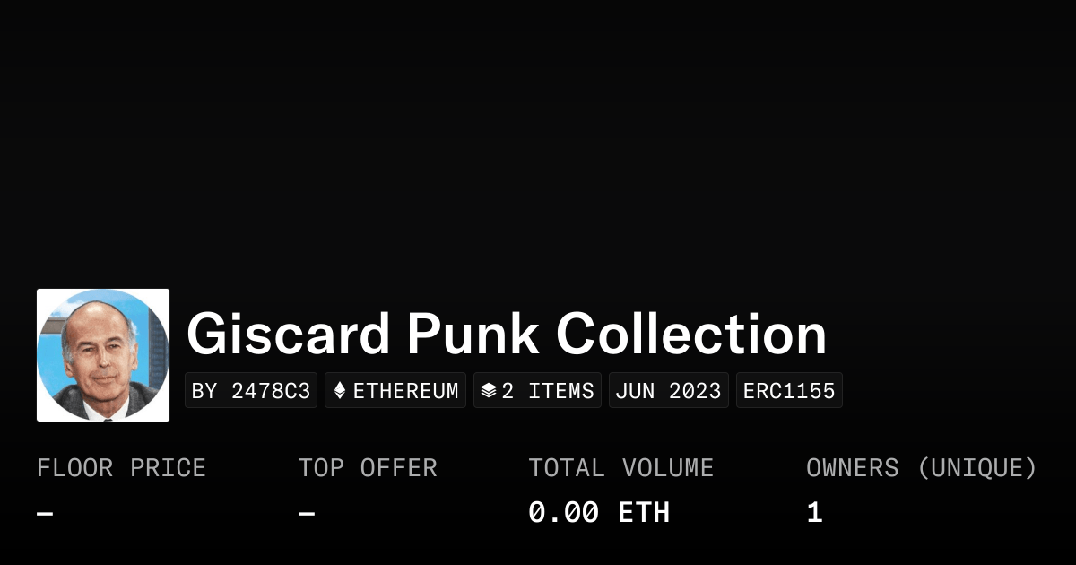 Giscard Punk Collection Collection Opensea