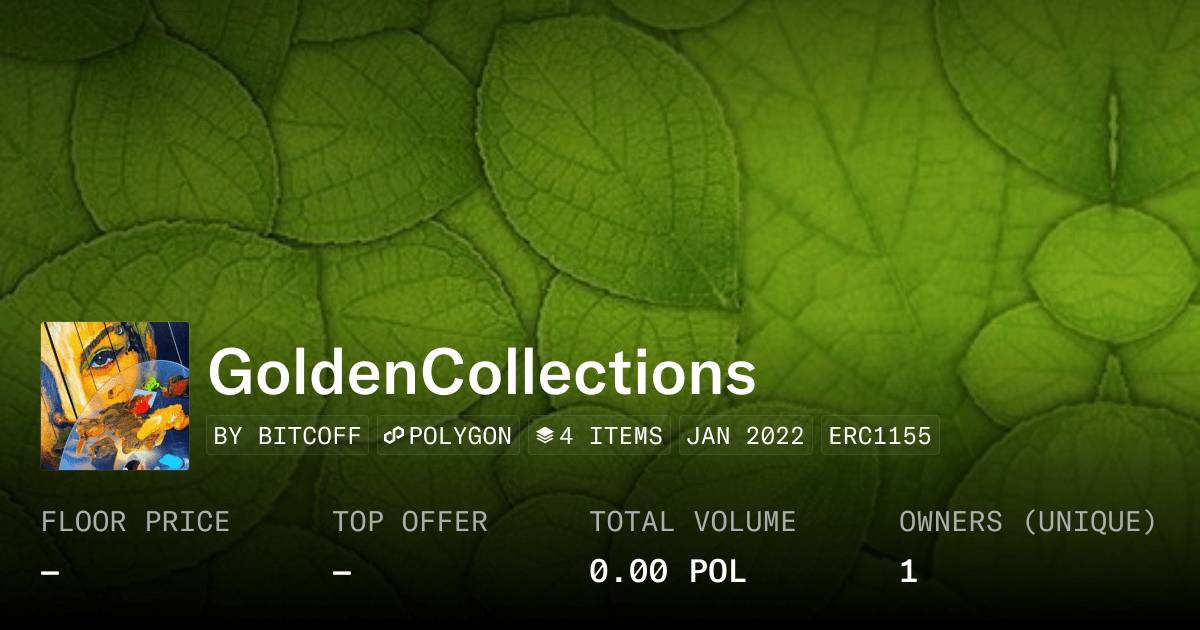 Goldencollections Collection Opensea