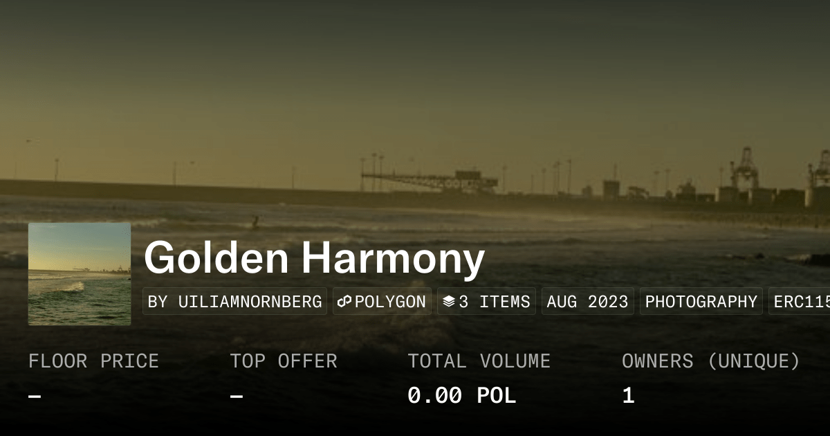 Golden Harmony Collection Opensea