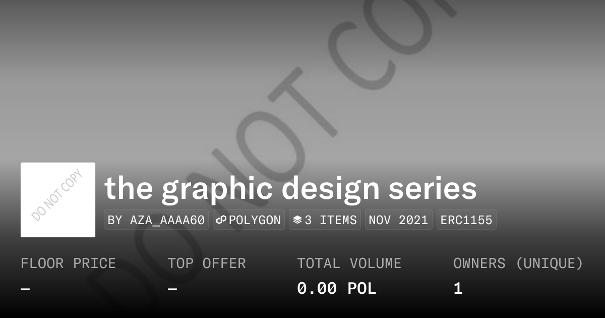 The Graphic Design Series Collection Opensea