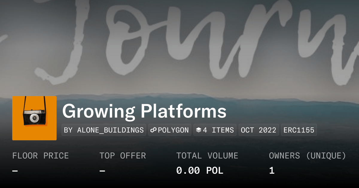 Growing Platforms Collection Opensea