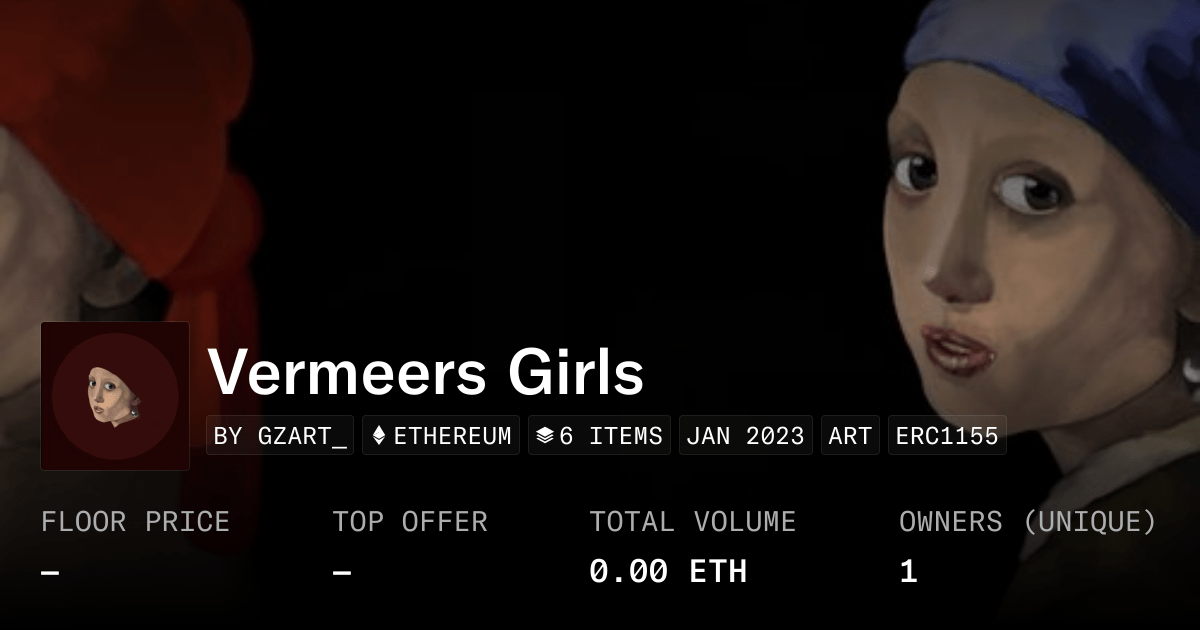 Vermeers Girls Collection Opensea