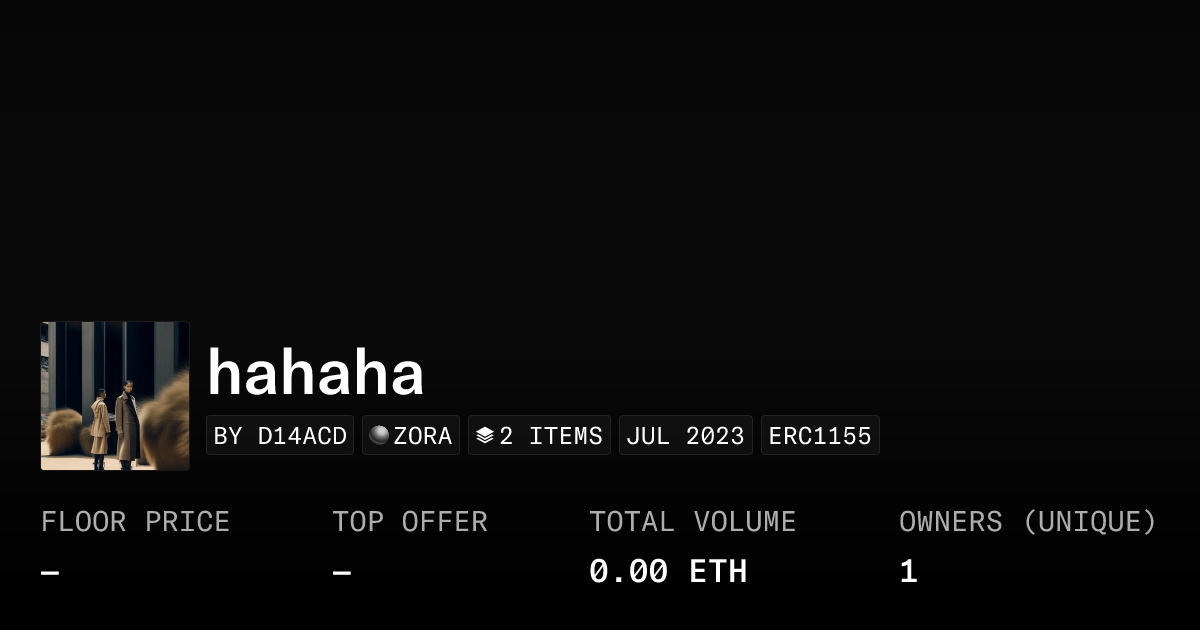 Hahaha Collection Opensea