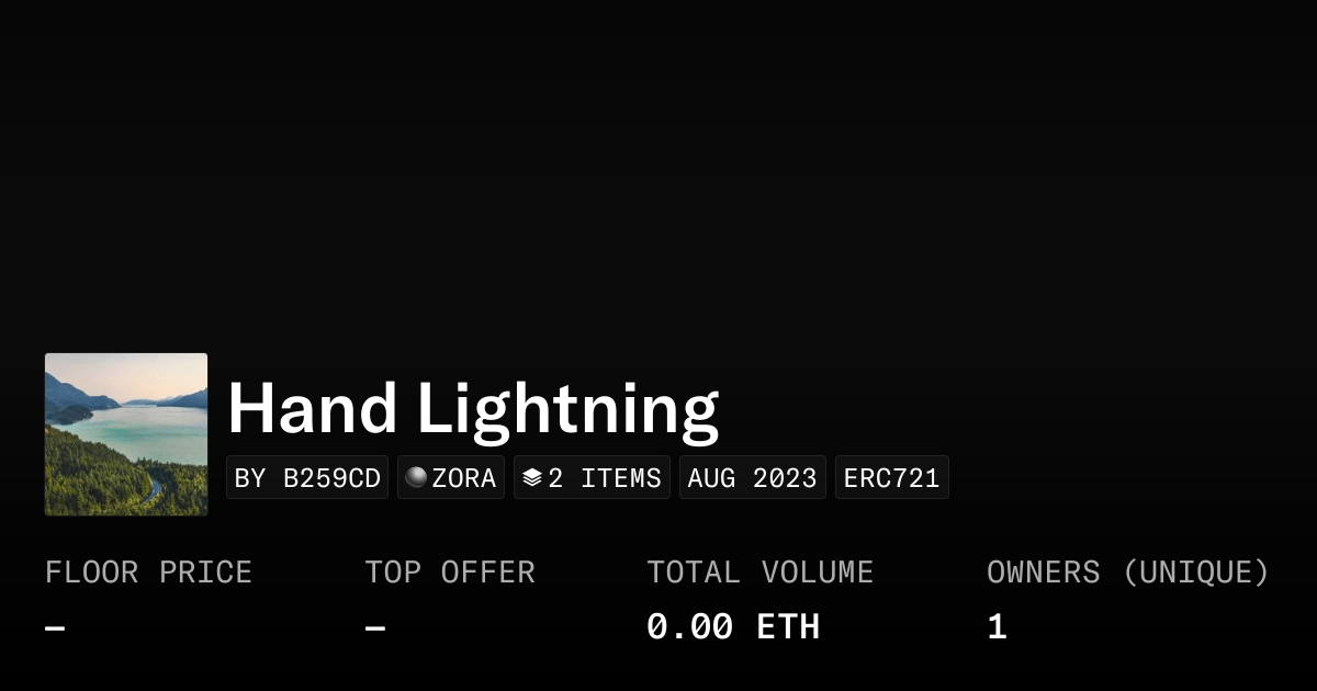 Hand Lightning Collection Opensea