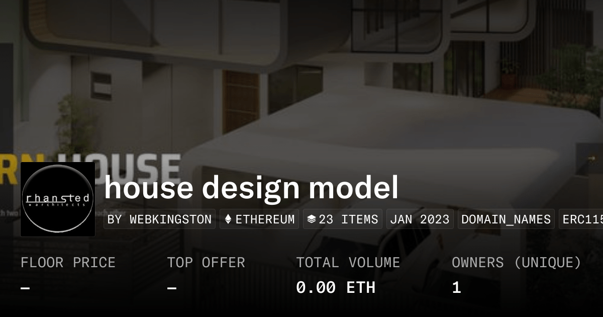 House Design Model Collection Opensea