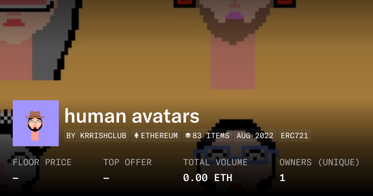 Human Avatars Collection Opensea