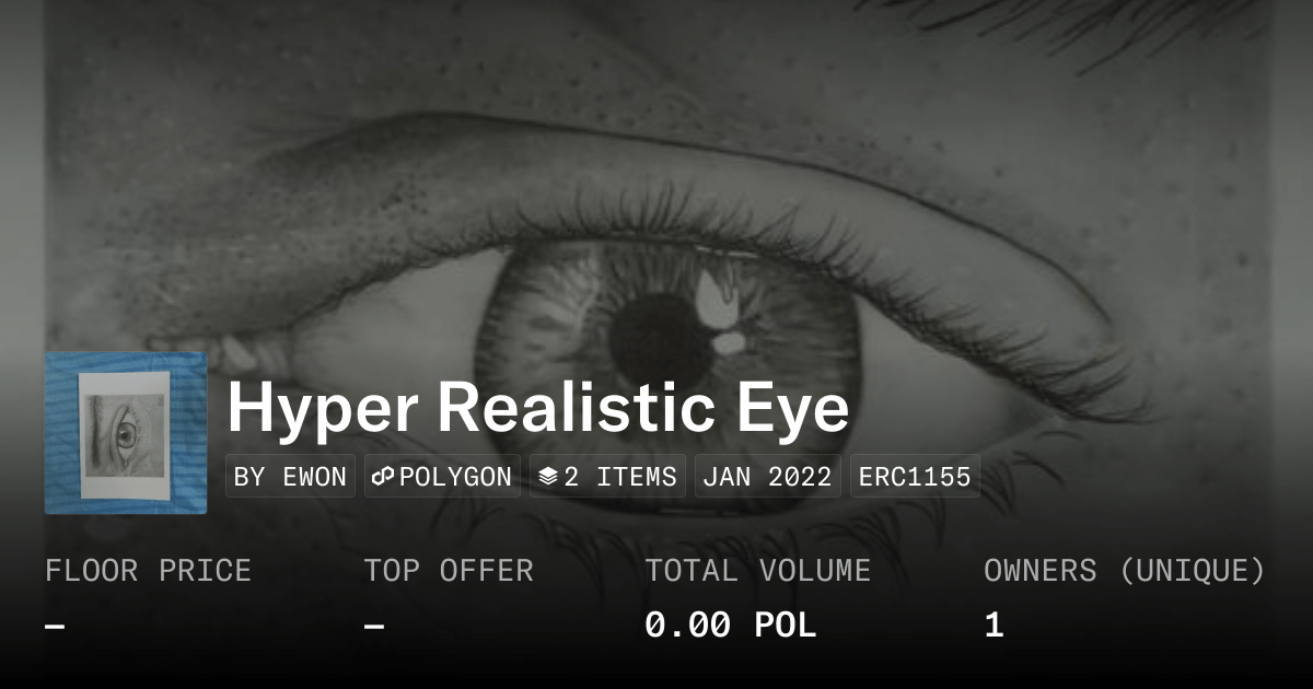 Hyper Realistic Eye Collection Opensea