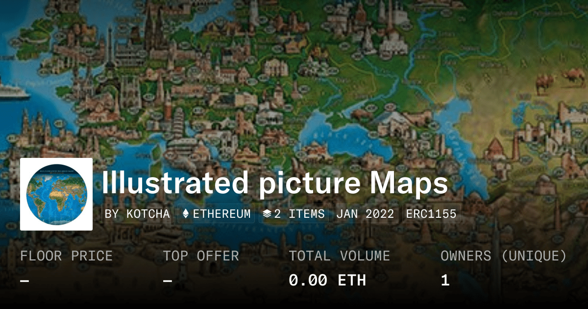 Illustrated Picture Maps Collection Opensea
