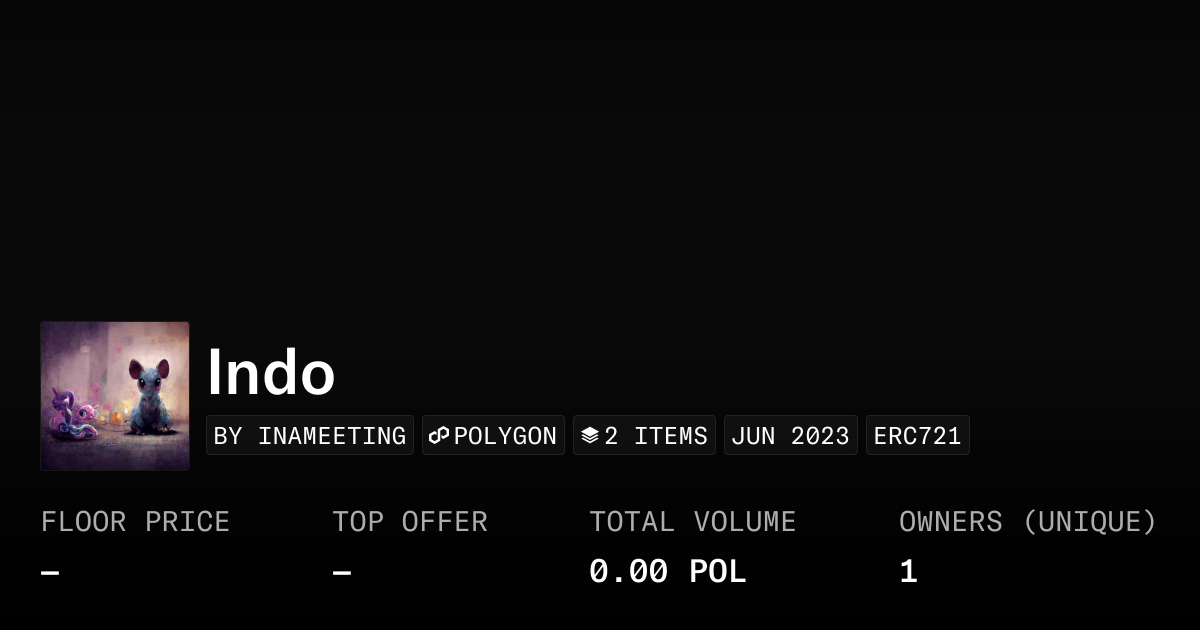 Indo Collection Opensea