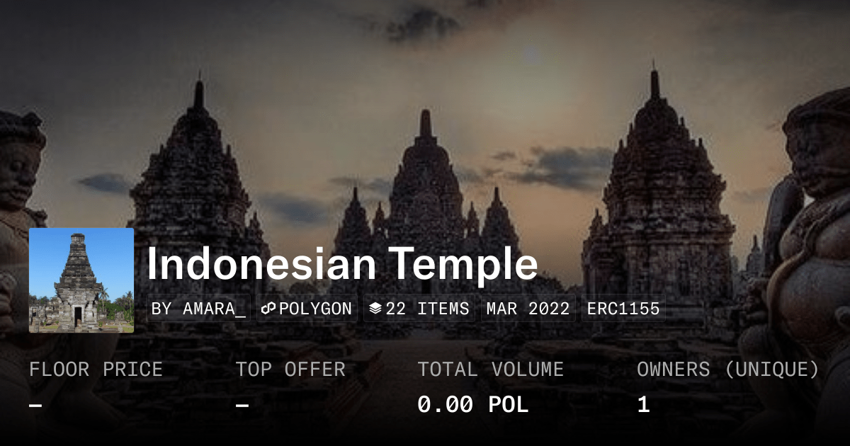 Indonesian Temple Collection Opensea