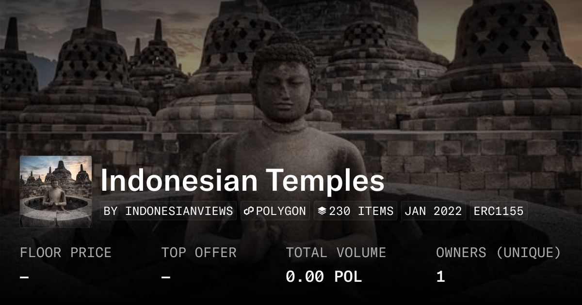 Indonesian Temples Collection Opensea