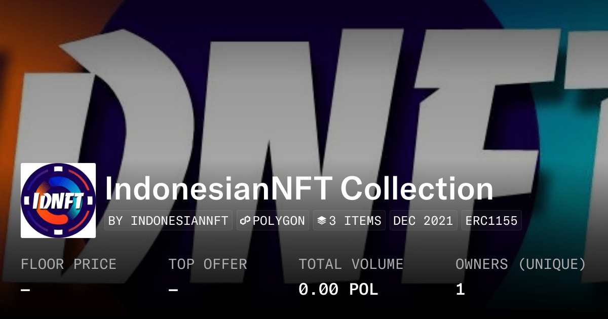 Indonesiannft Collection Collection Opensea