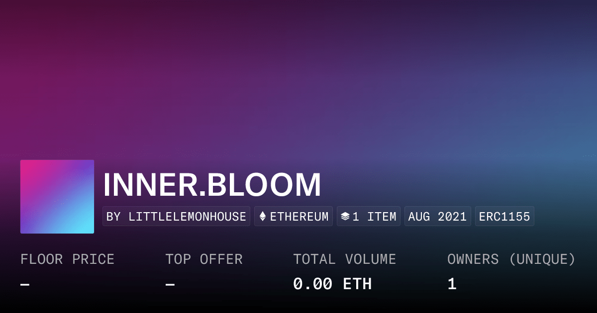 Inner Bloom Collection Opensea