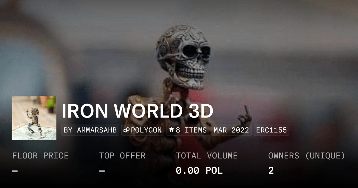 Iron World 3d Collection Opensea