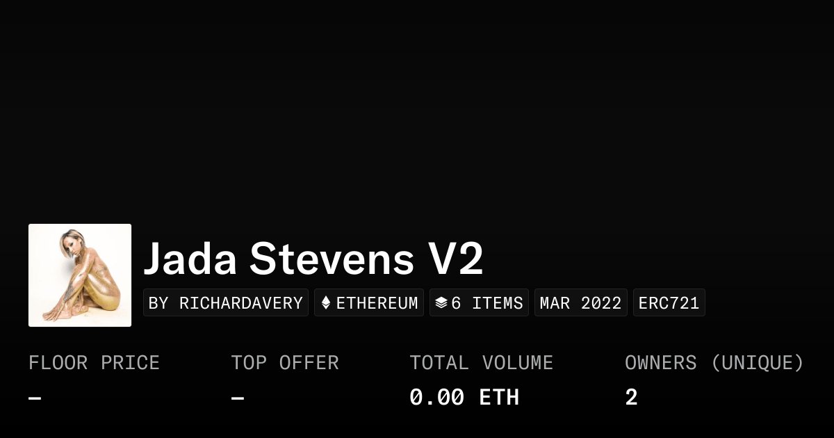 Jada Stevens V2 Collection Opensea