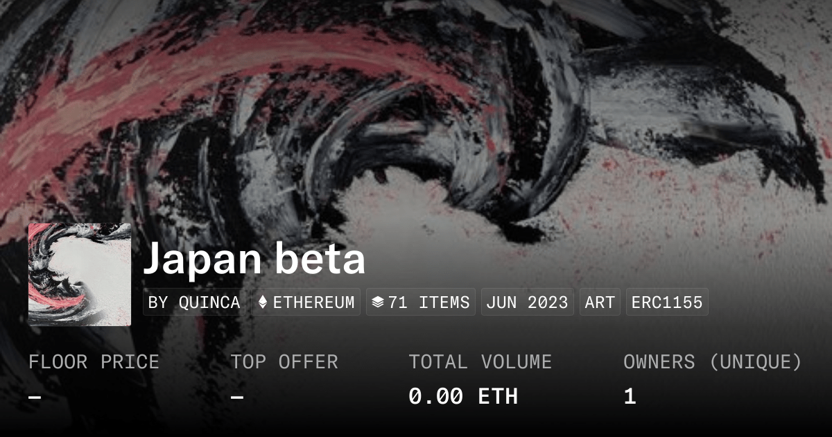 Japan Beta Collection Opensea