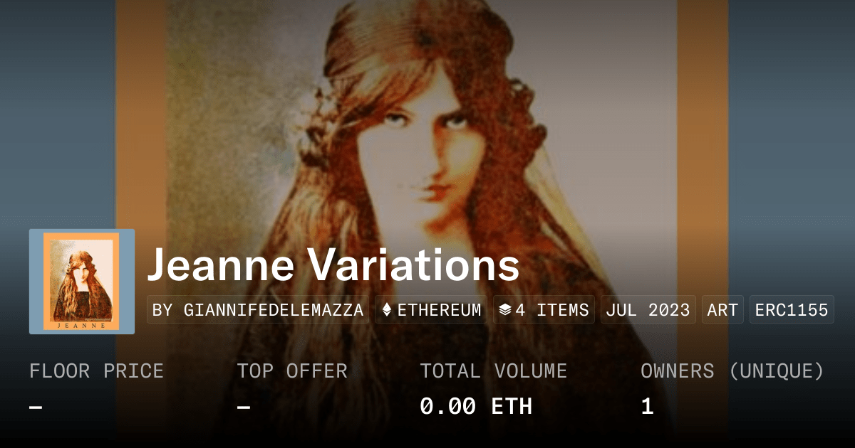 Jeanne Variations Collection Opensea