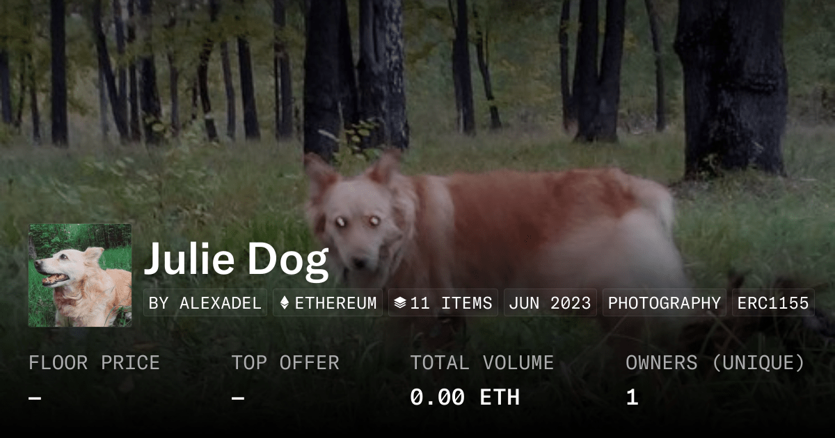Julie Dog Collection Opensea