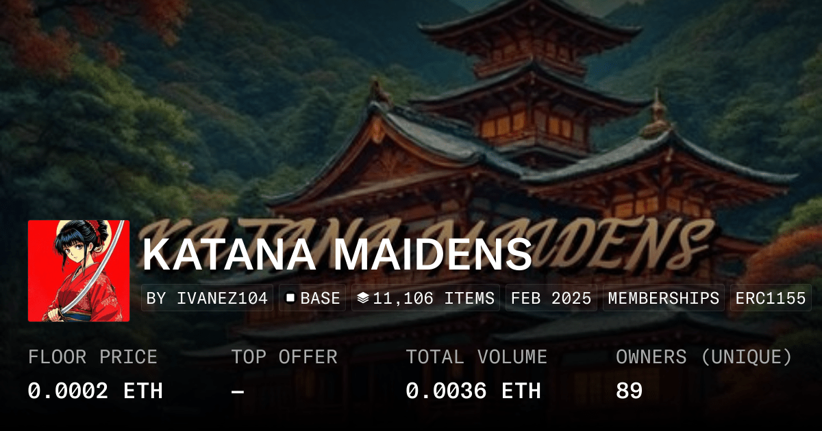 Katana Maidens Collection Opensea