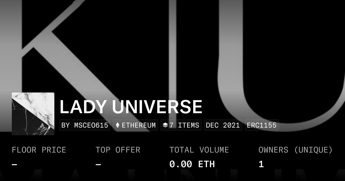 Lady Universe Collection Opensea