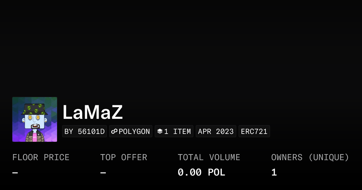 Lamaz Collection Opensea