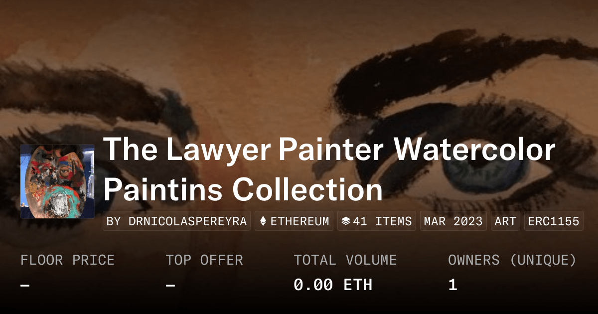 The Lawyer Painter Watercolor Paintins Collection Collection Opensea