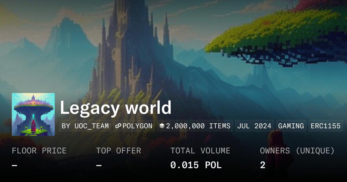 Legacy World Collection Opensea