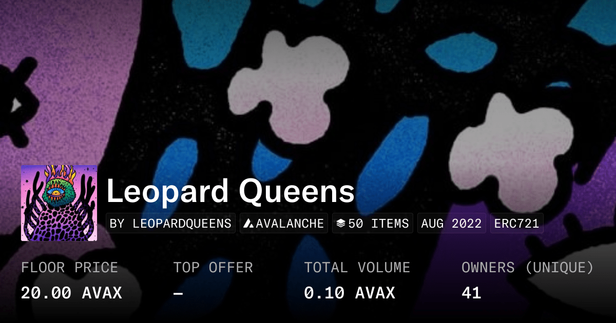 Leopard Queens Collection Opensea