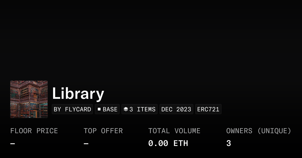Library Collection Opensea