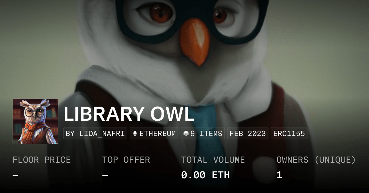 Library Owl Collection Opensea