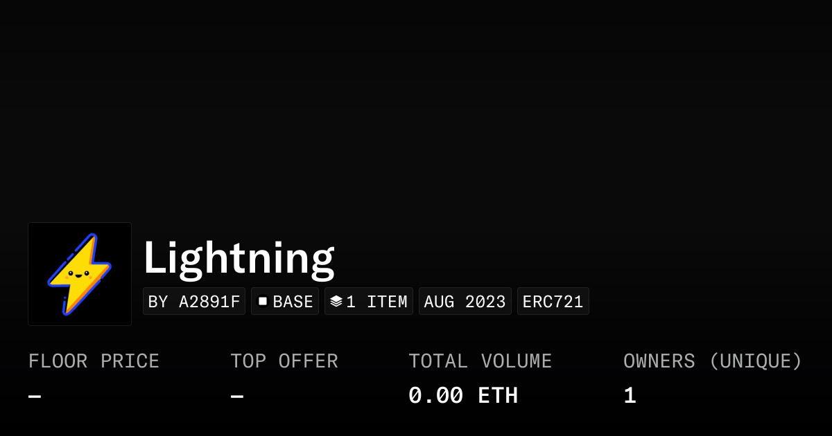 Lightning Collection Opensea