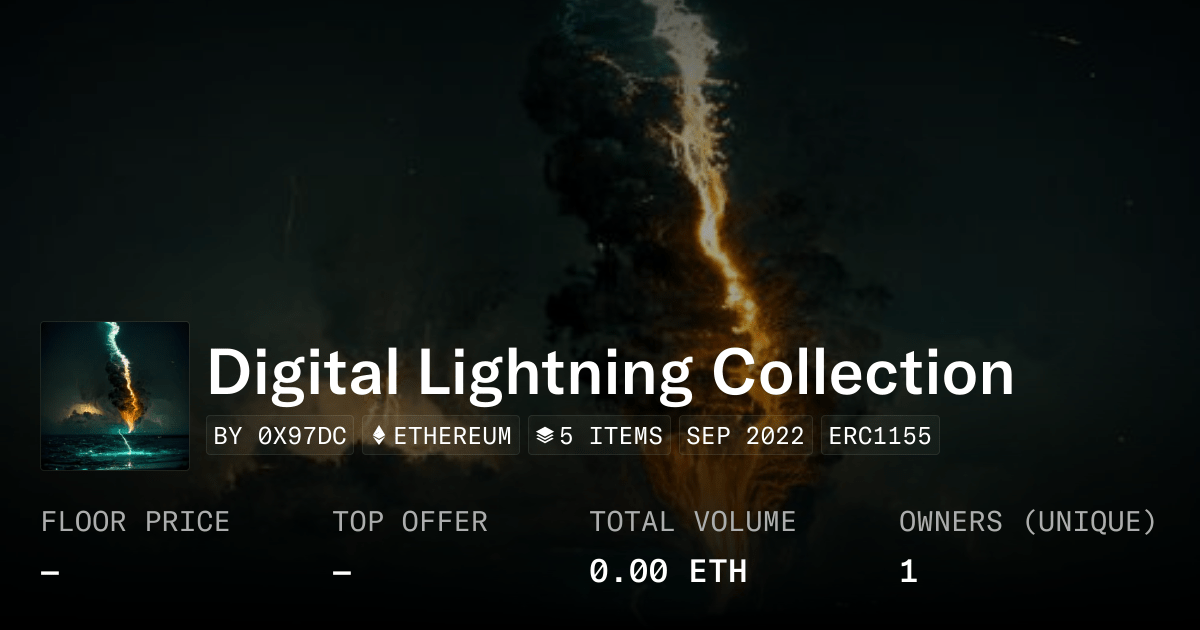 Digital Lightning Collection Collection Opensea