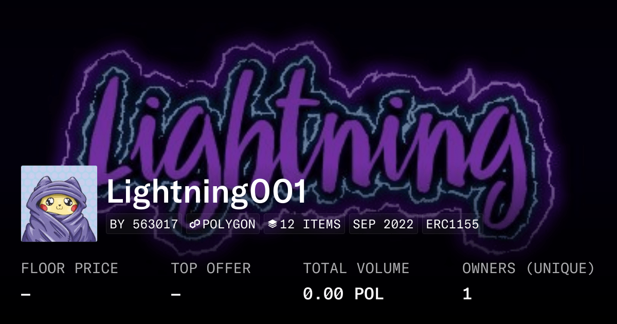 Lightning001 Collection Opensea