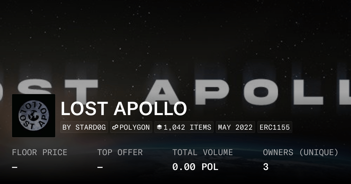 Lost Apollo Collection Opensea