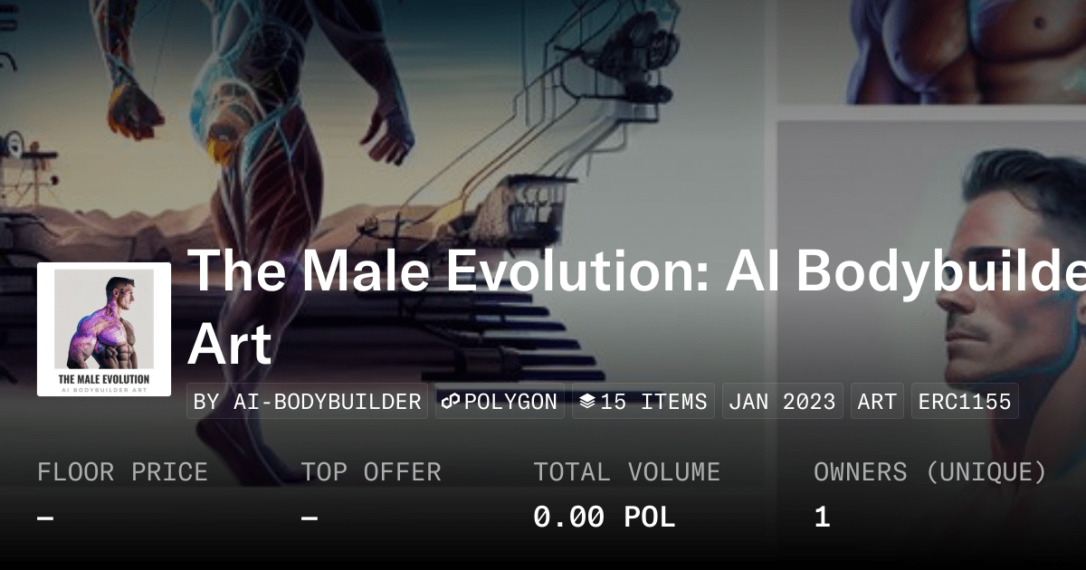 The Male Evolution Ai Bodybuilder Art Collection Opensea