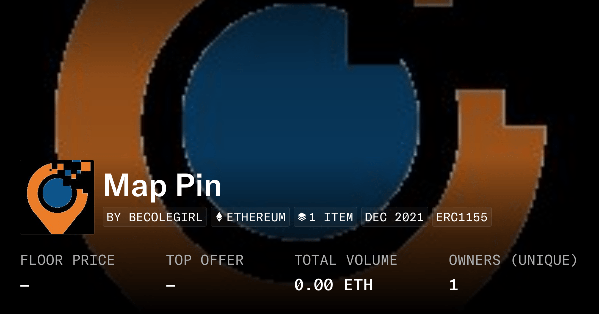 Map Pin Collection Opensea